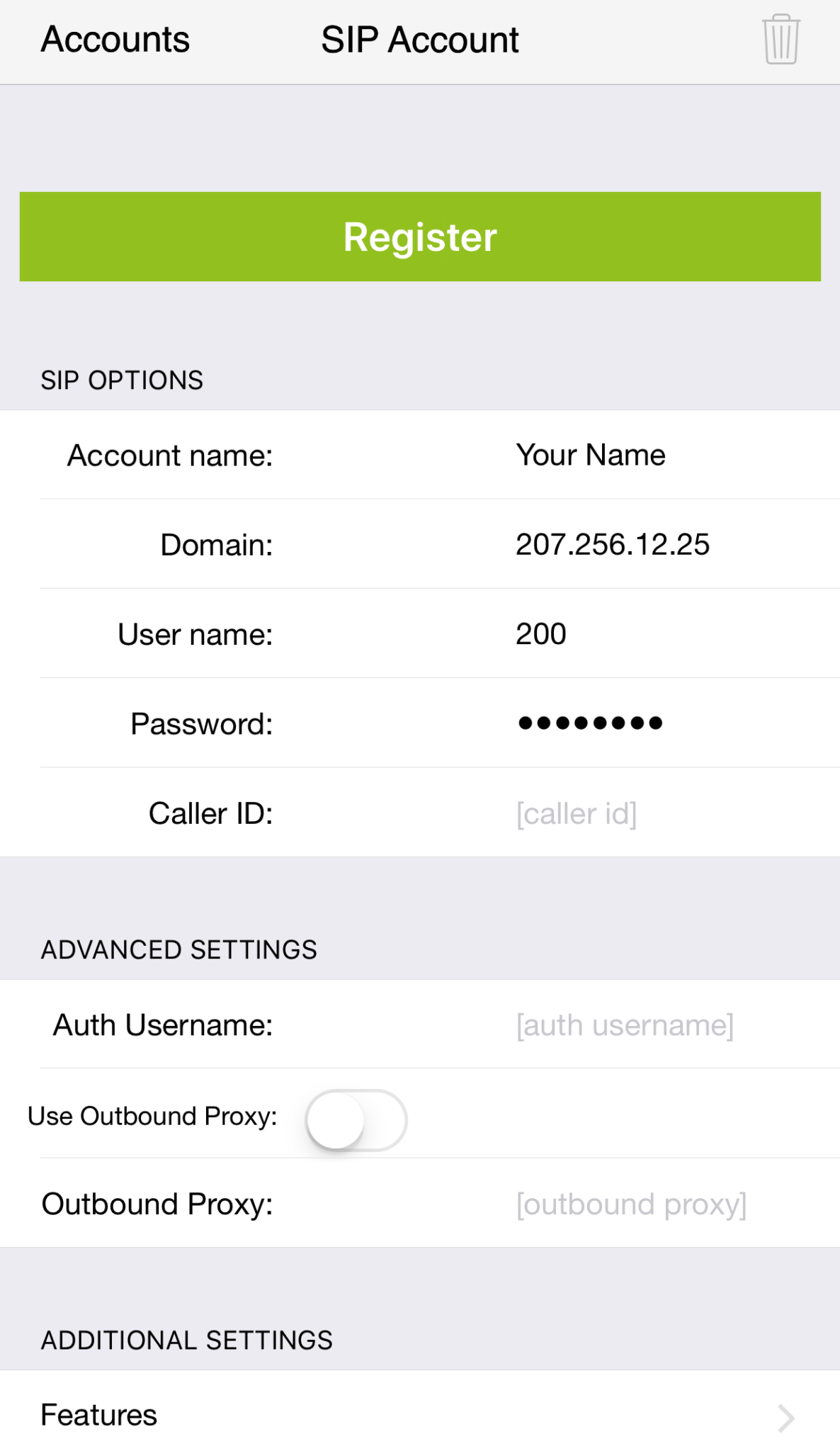Zoiper Mobile App - Connex Support